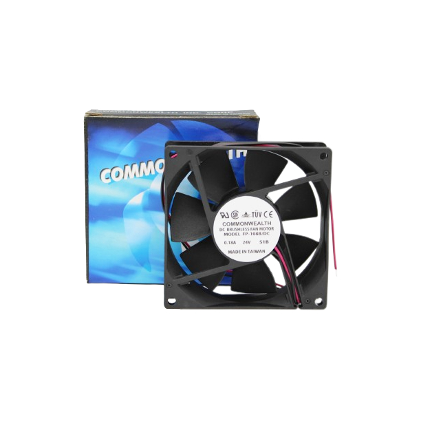 FP-108B/DC, FP-108B S1BW พัดลมระบายความร้อน 3.5″ ทรงสี่เหลี่ยม 92*92*25 ...