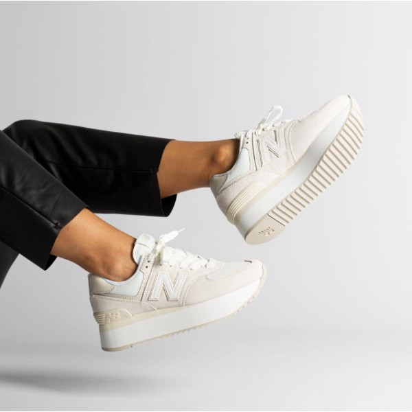 New Balance Collection รองเท้าผ้าใบ รองเท้าแฟชั่น NB W 574+ Platform ...