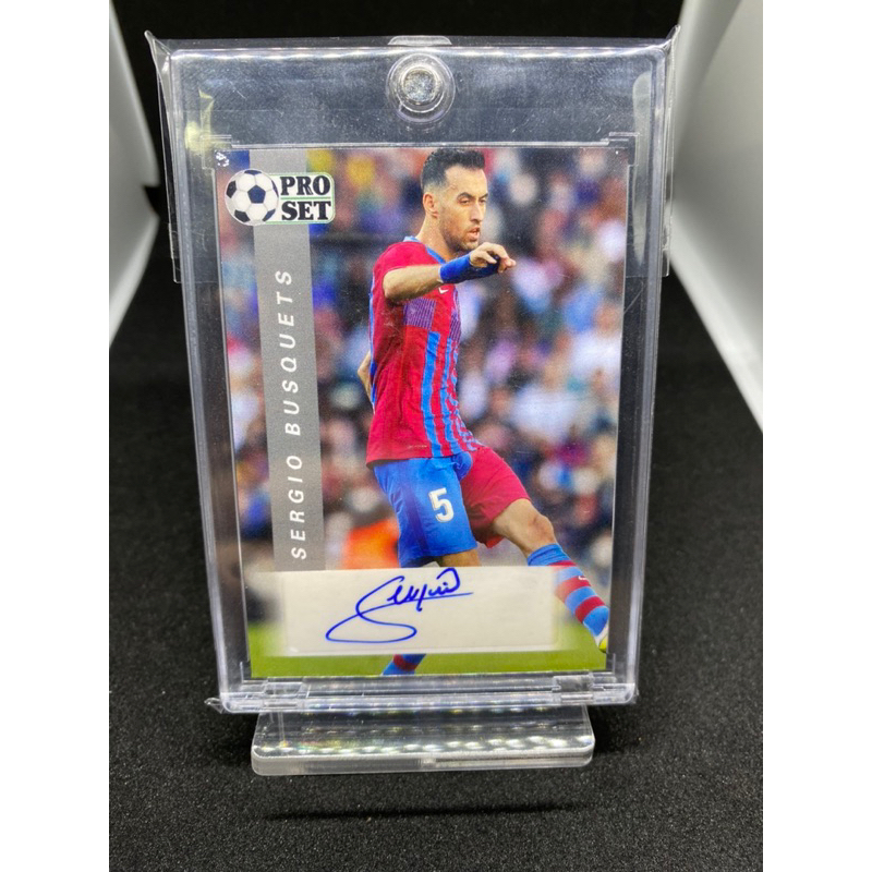 Soccer Card Leaf ProSet - Sergio Busquets Auto Card (ลายเซ็น) | Shopee ...
