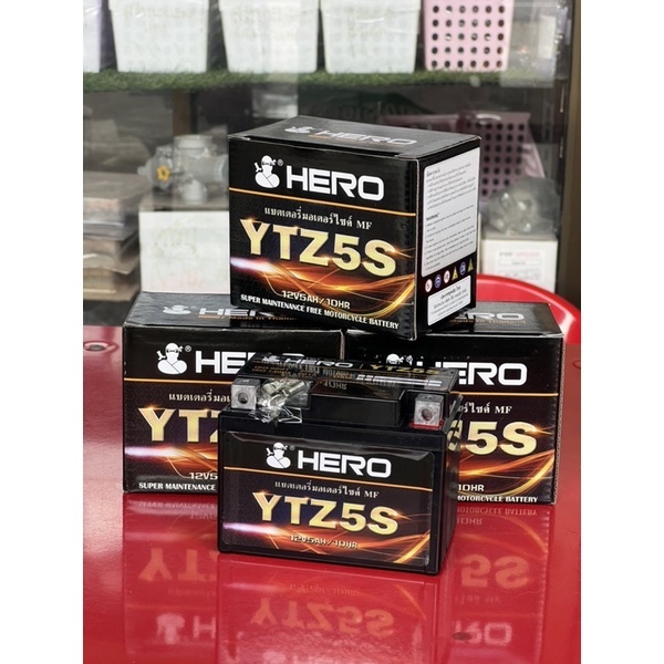 แบตเตอรี่มอเตอร์ไซค์ YTZ5S 12V5Ah เบอร์5 ใส่Honda W110I,W100S,W125,MSX, Yamahaได้เกือบทุกรุ่น ...
