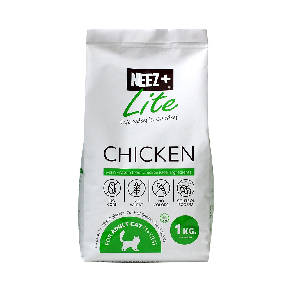 Neez+ Lite อาหารแมว รสไก่ ขนาด 1 กิโลกรัม | Shopee Thailand