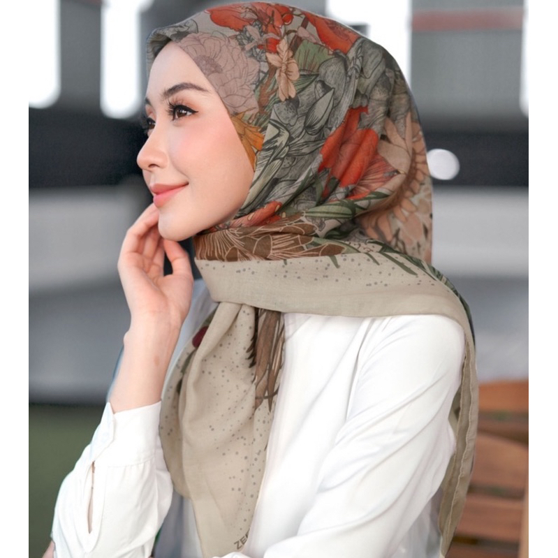 ผ้าคลุม แบรนด์ zefiks collection ขนาด 45x45” ผ้าคลุมสามเหลี่ยม | Shopee ...