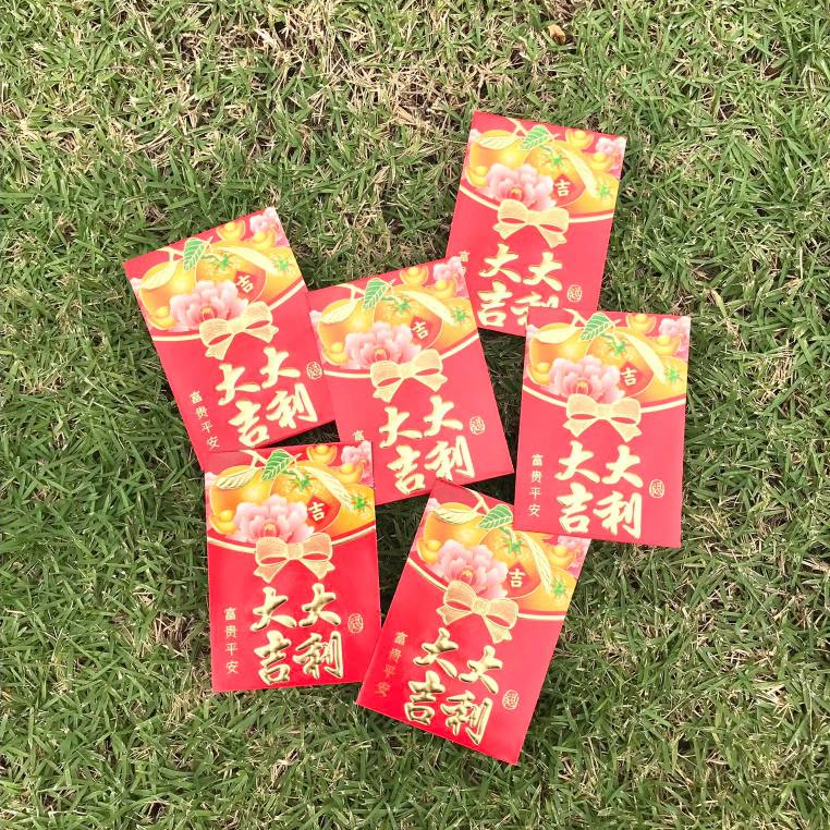 ซองตรุษจีนขนาดกลาง 2024 อั่งเปาปีมังกรใส่เงิน แต๊ะเอี๋ย ปีมะโรง 1ซอง/6ชิ้น ขนาด 9*12 ซม. ...