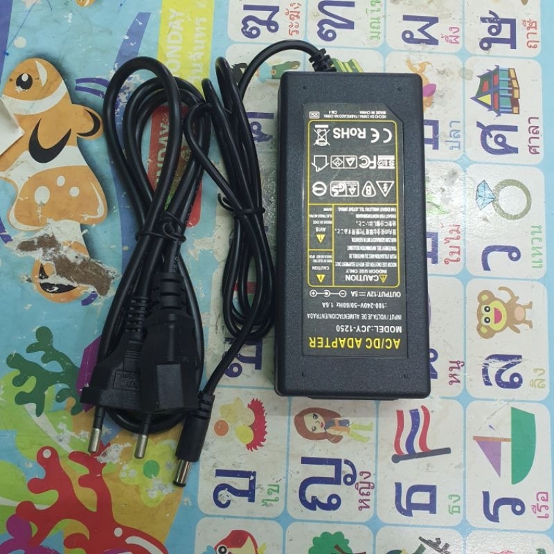 adapter100-240V To DC 12V 5A Switching Power Supply Adapter DC 2.1mm X ...