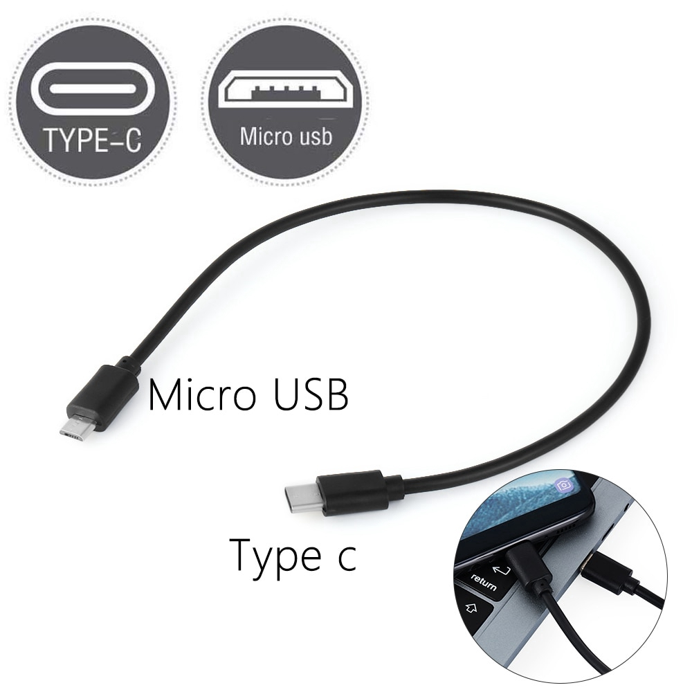 สาย TYPE-C TO MICRO USB 30CM Data | Shopee Thailand