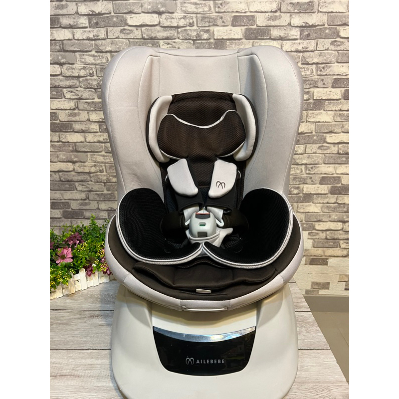 คาร์ซีท Ailebebe รุ่น Kurutto NT Premium สีดำครีมพร้อมซัพพอร์ต | Shopee Thailand