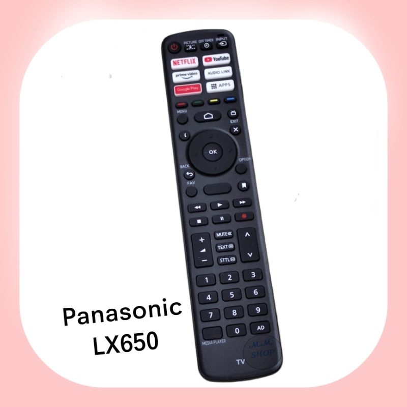 Panasonic รีโมทสมาร์ททีวี Smart TV ยี่ห้อ พานาโซนิค รุ่น LX650 Series | Shopee Thailand