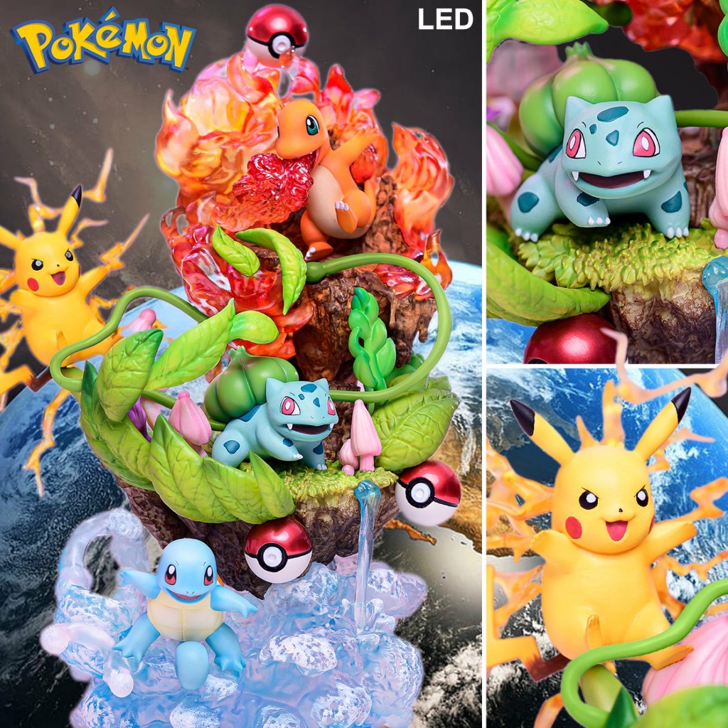 ฟิกเกอร์ Polaris Studio Pokemon of Pikachu Hitokage Squirtle ...