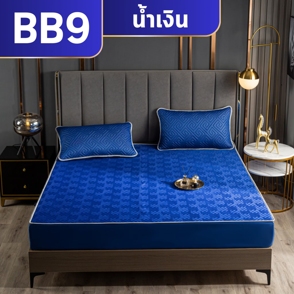 Elegant Bedding ผ้าปูที่นอนกันไรฝุ่นทอจากผ้าไหมน้ำแข็งธรรมชาติ - Modern Elegant ...