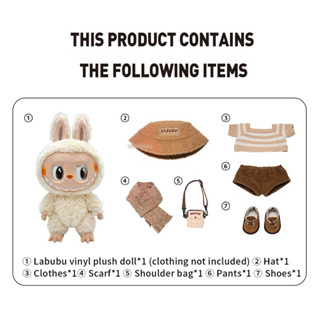 🔥🔥 LABUBU THE MONSTERS - DRESS BE LATTE Vinyl Plush Doll ลาบูบู้ ลาเต้🔥 ...