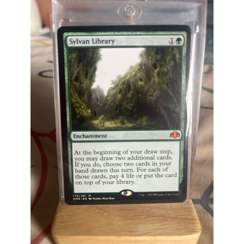 การ์ด MTG Sylvan Library Green Magic the gathering EDH รุ่น DMR สภาพ Nm ...
