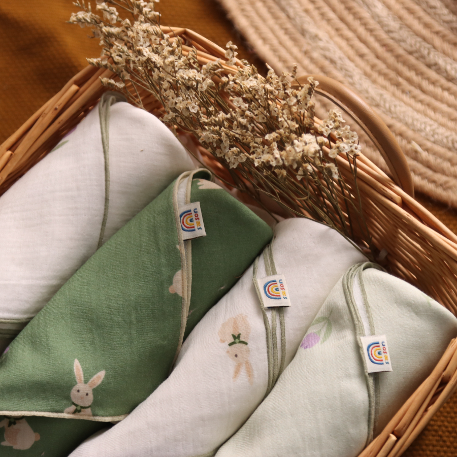 Saeson Swaddling Cloth ผ้าห่อตัวใยเทนเซล 47x47 นิ้ว บรรจุ 2 ชิ้น ...