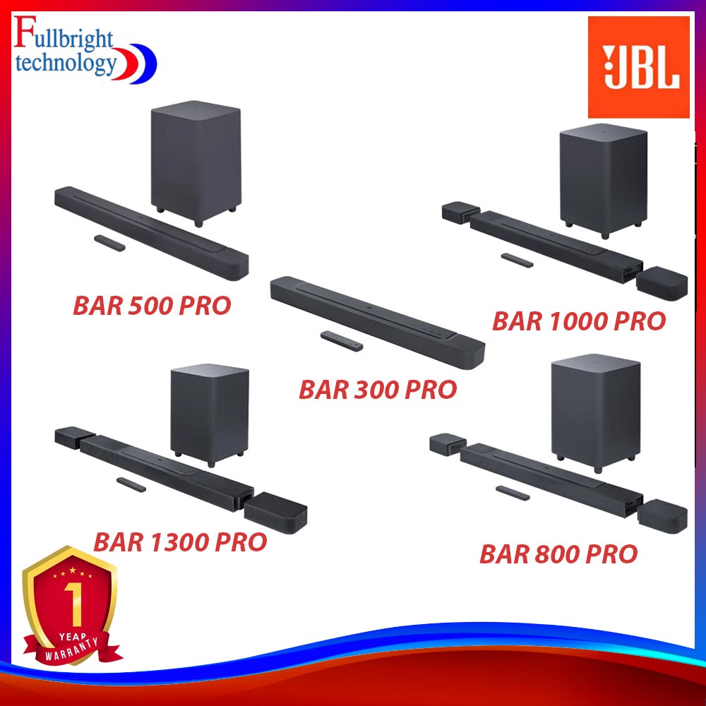 JBL BAR 300/500/800/1000/1300 ลำโพงซาวด์บาร์ รับประกัน1ป๊ | Shopee Thailand