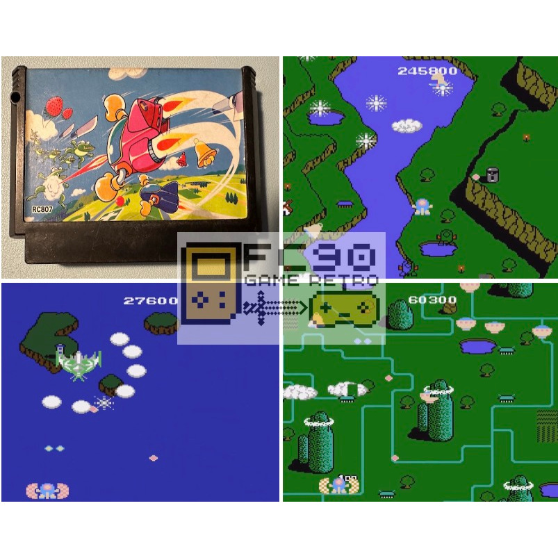 ตลับเกมทวินบี Twinbee [FC] ตลับมือสอง สำหรับนักสะสมเกมฟามิคอม Famicom 8 ...