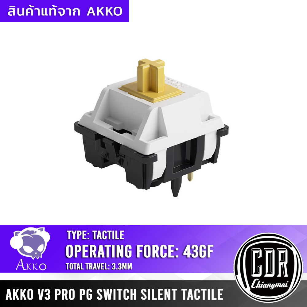 AKKO V3 Pro Penguin Switch Silent Tactile สวิตช์คีย์บอร์ด 1 กล่อง = 45 ...