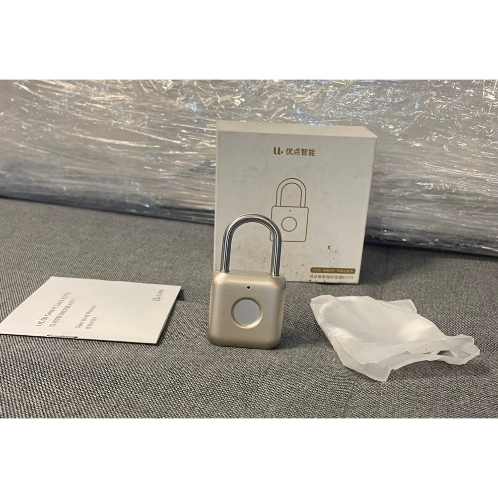 [DEMO] UODI Smart Padlock Kitty - Grey - กุญแจสแกนลายนิ้วมือ ขนาดเล็ก ...