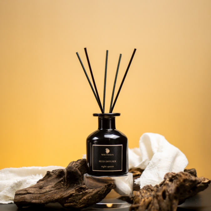 ก้านไม้หอม เกรดสปาโรงแรม Mai Thaya Reed Diffuser ขนาด 50,100,150 ml มี ...