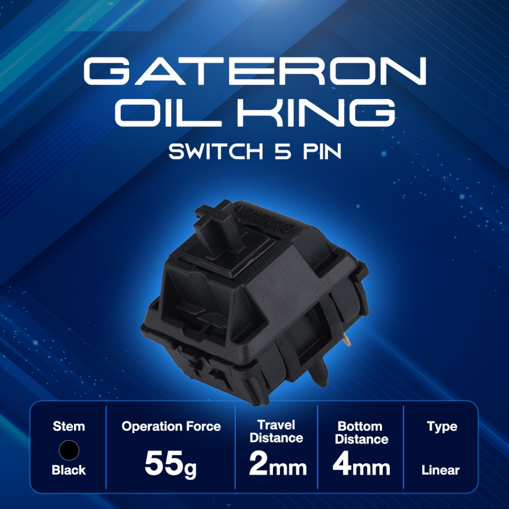GADONX(1ชิ้น) Gateron Oil king Linear 5 pin สวิตช์ Linear สำหรับ ...