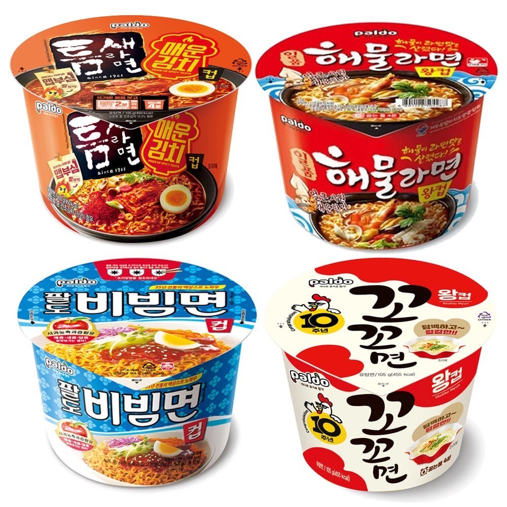 Paldo Big Cup Noodle Ramyun Bibimmyun Haemul Ramen พัลโด มาม่าเกาหลี ...