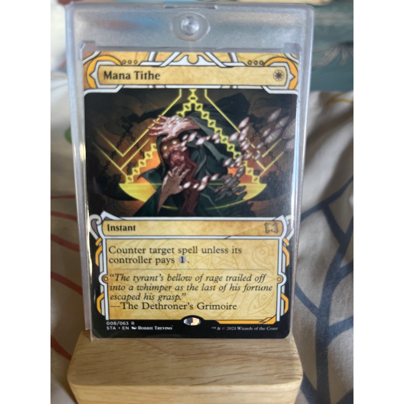 การ์ด MTG Mana Tithe White Magic the gathering EDH รุ่น STA สภาพ Nm ...