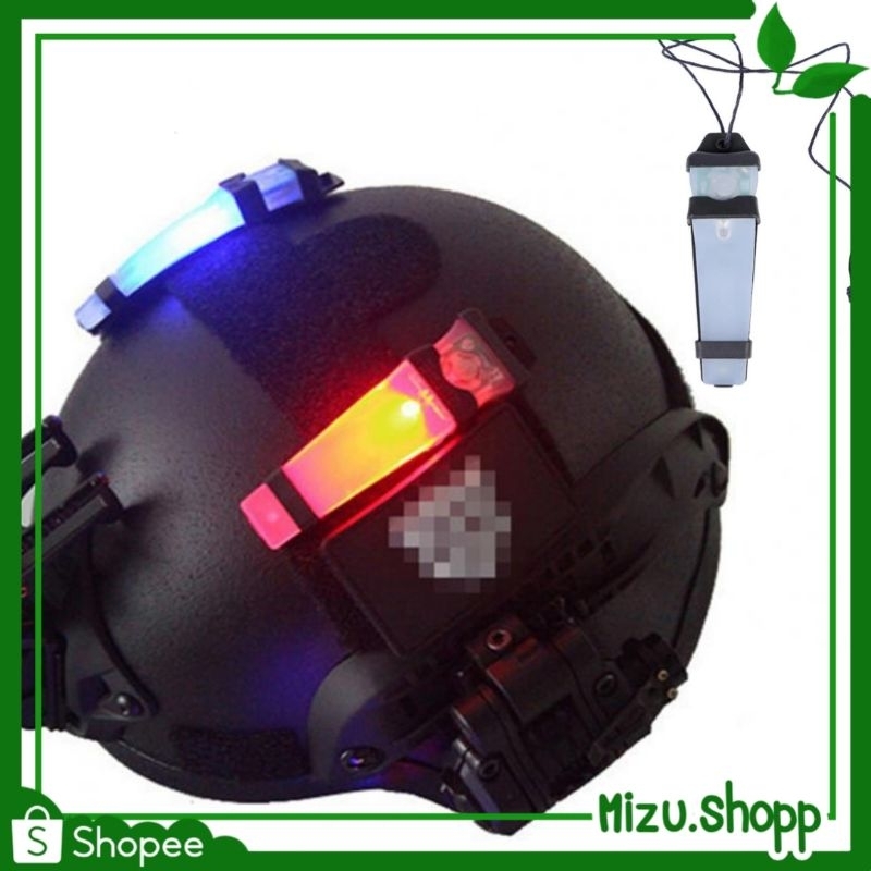 ไฟสัญญาณกระพริบ กันน้ำ FMA V-Lite Tactical Helmet Light ติดหมวก ทหาร ดำ ...