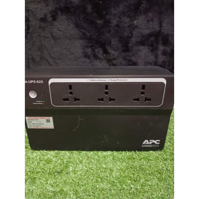 เครื่องสำรองไฟ ups Apc 625va/325wเครื่องเปล่า ไม่มีเเบตเตอรี่ เทสเครื่องเเล้วใช้งานปกติ สามารถ ...