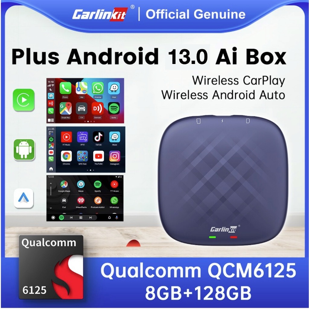 Carlinkit Tbox Plus Android Box ver12 cpu8 ram8 rom128 ใช้สำหรับวิทยุ ...