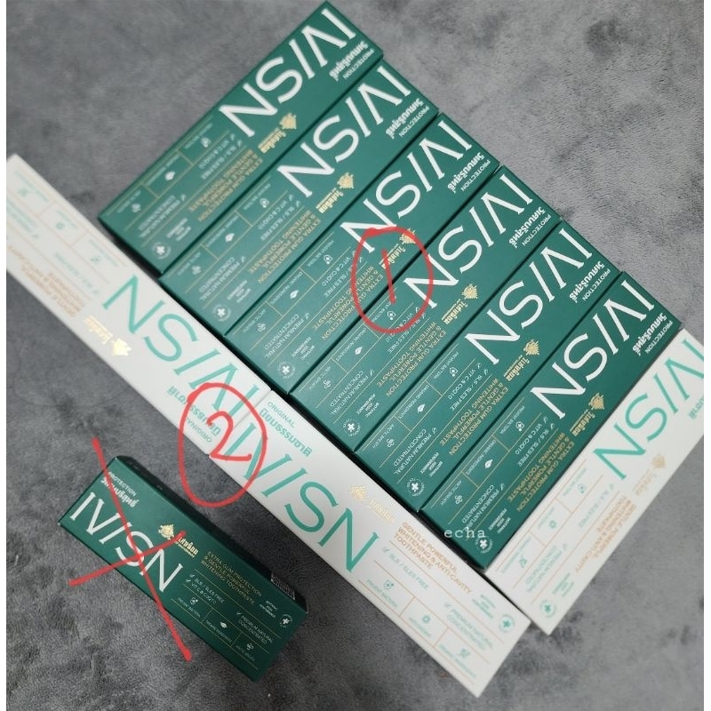 IVISN Original & Protection Toothpaste ยาสีฟันไอวิศน์ สูตร Original และ ...
