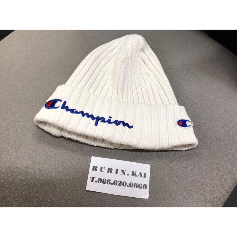 หมวกไหมพรม Champion สภาพใหม ราคา 200฿ | Shopee Thailand