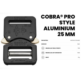 หัวเข็มขัดAustriAlpin COBRA® PRO STYLE Buckle Aluminium 25 mm | Shopee ...