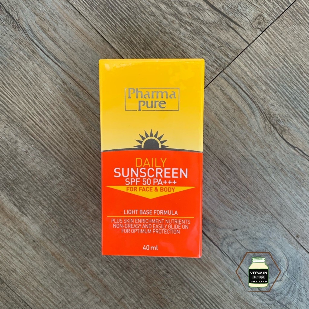 PharmaPure Daily Sunscreen SPF 50 PA+++ For Face & Body (40 ml ...