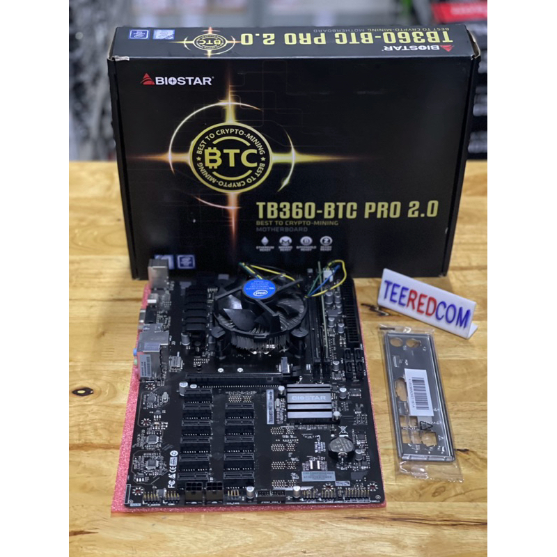 ชุด MB biostar TB360-BTC PRO 12GPU+cpu g5600+ram 4g ddr4 2133 | Shopee Thailand