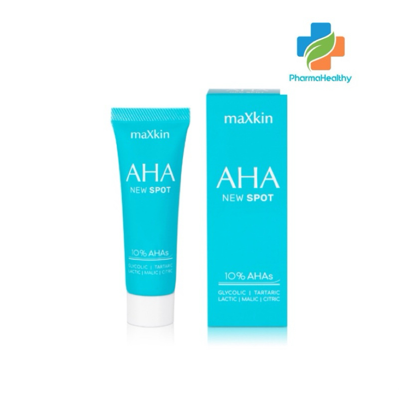 Maxkin AHA New spot 10% 20g/ Vitara AHA 10% ลดฝ้ากระ จุดด่างดำ แผลเป็นรอยดำ | Shopee Thailand
