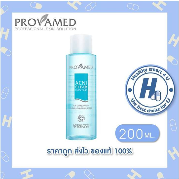 Provamed Acniclear Facial Toner - โทนเนอร์ สำหรับทำความสะอาดและปรับสภาพ ...