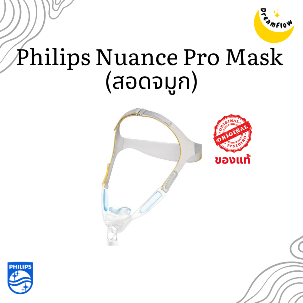 หน้ากาก CPAP Philips Nuance Pro Mask (แบบสอดจมูก) | Shopee Thailand