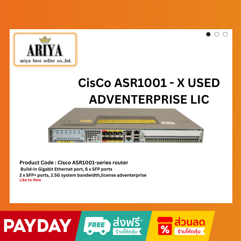 Router Cisco ASR1001-X Lic ADVENTERPRISE USED | Shopee Thailand