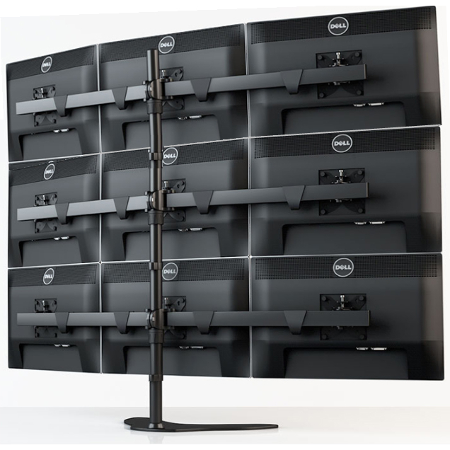 ์NEW! BEWISER S9 ขาตั้งคอม 9 จอมอนิเตอร์ VESA15"-30" Max10Kg เรียง3x3 ...
