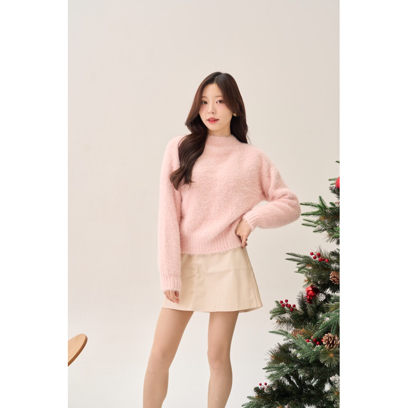 PATH T CHA - เสื้อสเวตเตอร์ COTTON MINK SWEATER (ผสมขนมิ้ง) | Shopee Thailand