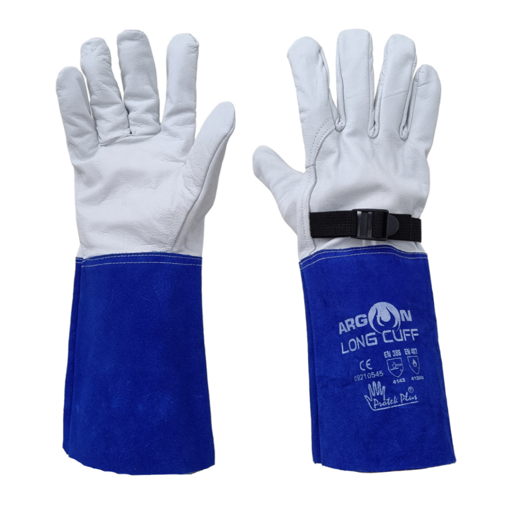 ARGON LONG CUFF 13″ ถุงมืออาร์กอน ยาว 13 นิ้ว ฝ่ามือหนังแกะคุณภาพสูง ข้อมือหนังท้องวัวเกรดเอ ...