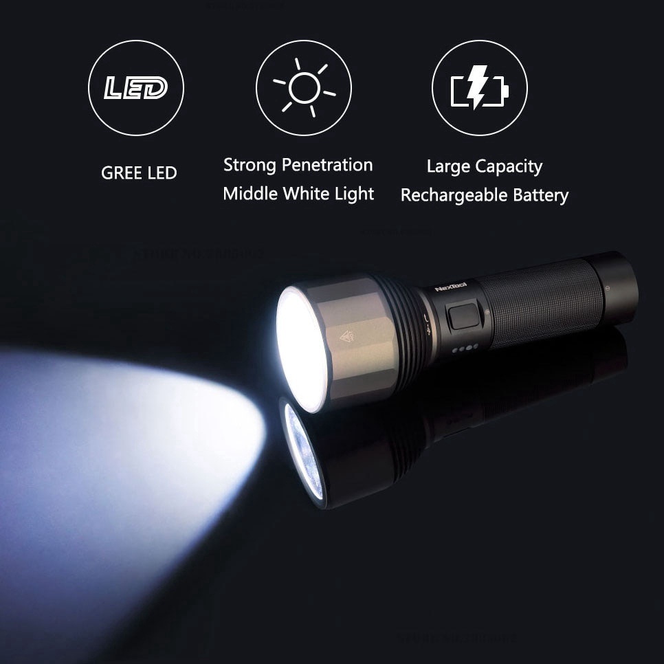 NexTool 2000 LM Flashlight ไฟฉายแรงสูงกันน้ำ | Shopee Thailand