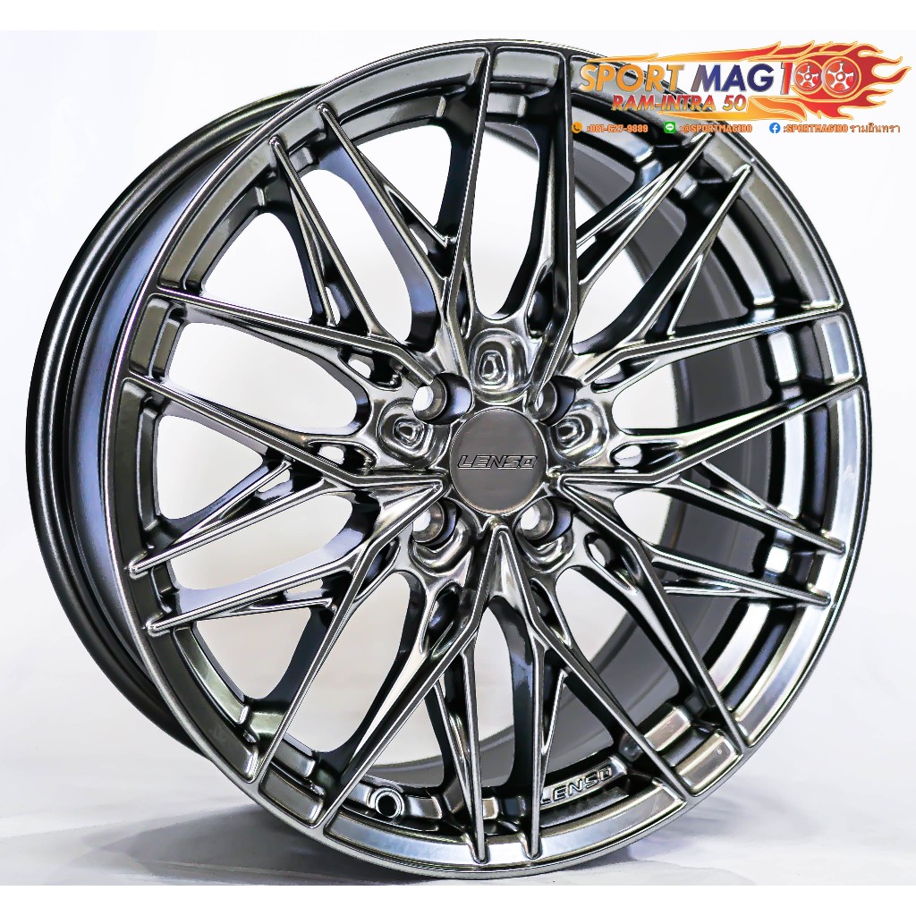ล้อแม็กใหม่ Lenso Jager YETI 4รู100 ET35 ไฮเปอร์แบล็ค 7.5-17นิ้ว | Shopee Thailand