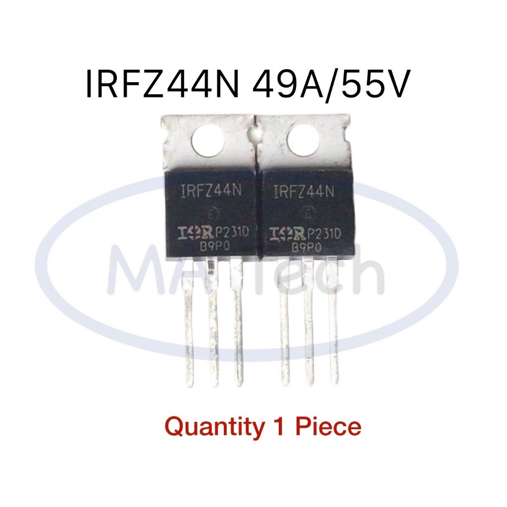 IRFZ44N MOSFET มอสเฟต IR 49A/55V 55V 49A IRFZ44N 49A 55V 94W IRFZ44 IRFZ44N IRFZ44NPBF จำนวน 1 ...