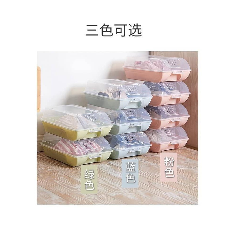 1กล่อง Smart shoe box กล่องใส่รองเท้าอัจฉริยะ | Shopee Thailand