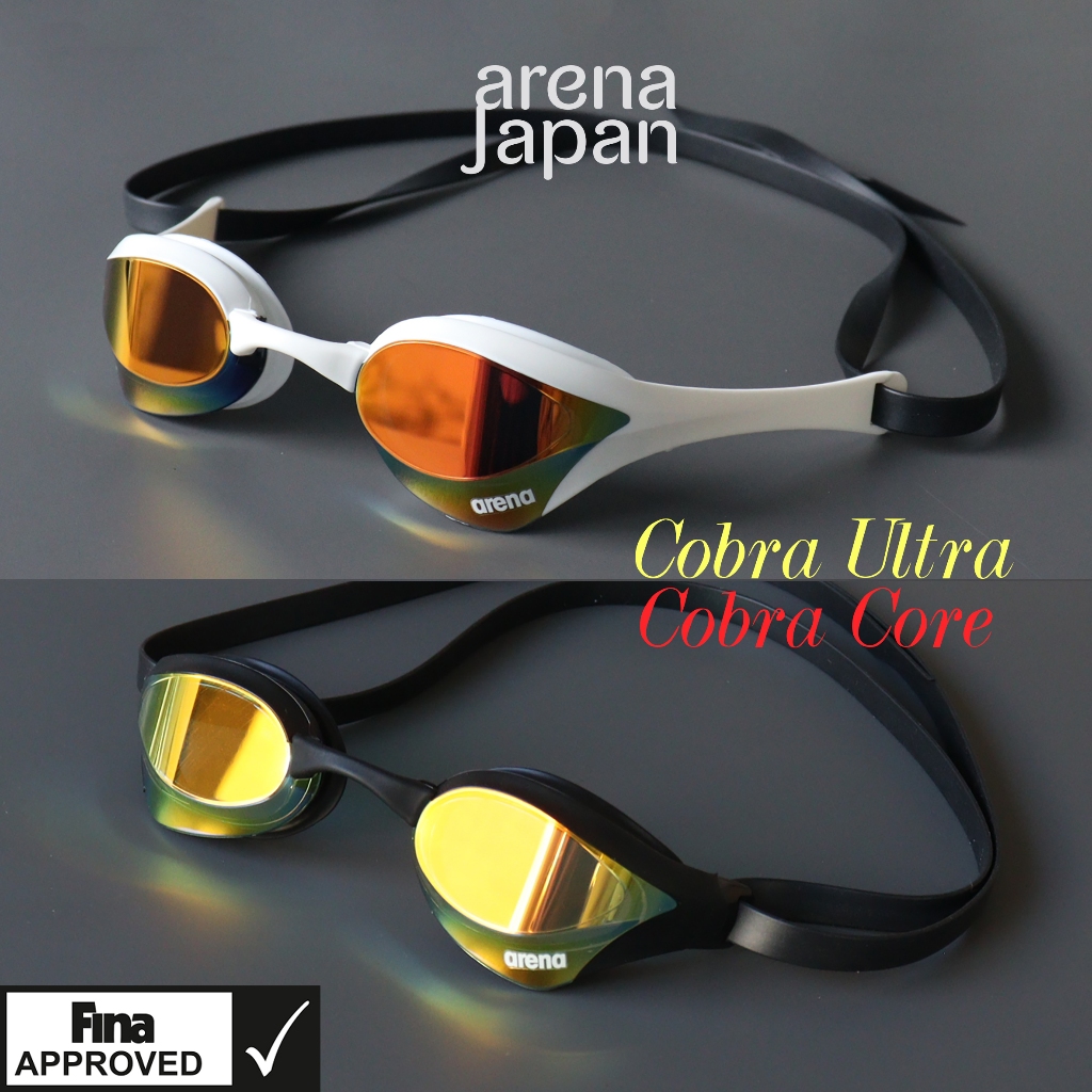 Arena Japan แว่นตาสำหรับว่ายน้ำ Fina Approved, Cobra Ultra, Cobra Core ...