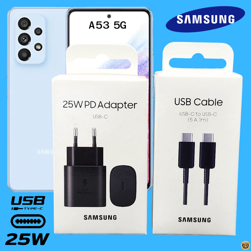 ที่ชาร์จ Samsung 25W (EU) หัวชาร์จ Usb-C สายชาร์จ Type-C สำหรับ ซัมซุง ...