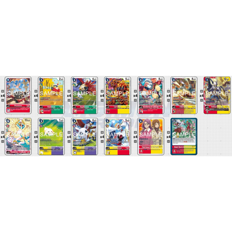 [Pre-Order] Digimon Card BT16 Complete Playset C/U/R/SR การ์ดดิจิม่อน BT-16 คอมพรีทเซทระดับ CUR ...