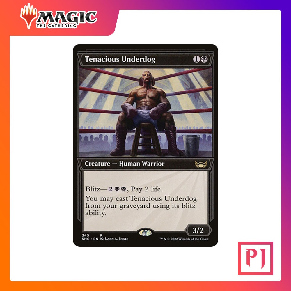 [MTG] Tenacious Underdog (Showcase) [SNC] [BLACK] [RARE] [NORMAL] [ENG ...