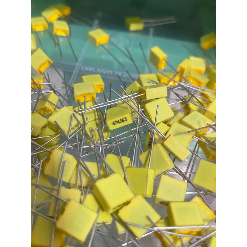 1 Pcs 474J100ตัวเก็บประจุการ 100V474J 0.47UF 100V 474J 5มม.โพลีโพรพิลีน ...