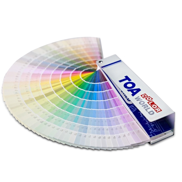 TOA พัดสี ทีโอเอ Color World เฉดสี TOA แคตตาล็อคสี แพนโทน ทีโอเอ ...