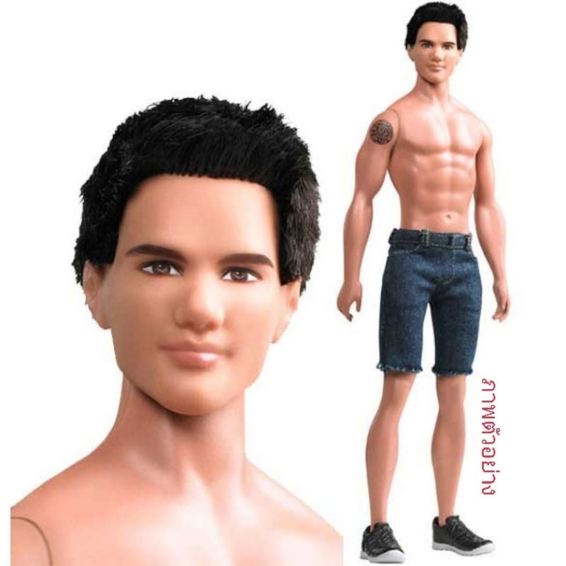 ตุ๊กตา The Twilight Saga New Moon Jacob Barbie Doll Pink Label 2009 ...